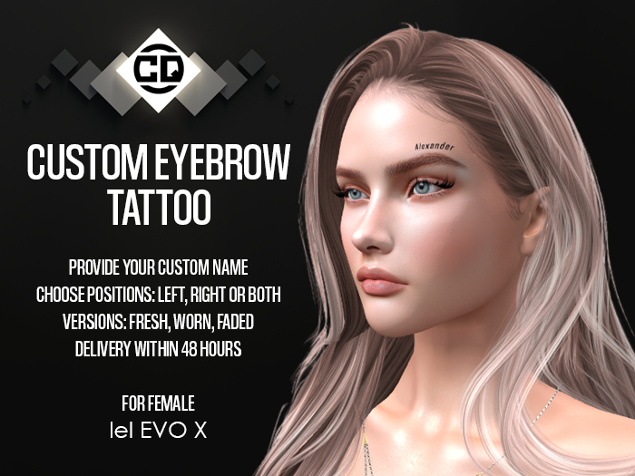 Second Life Marketplace - .:CQ:. Custom Eyebrow Tattoo